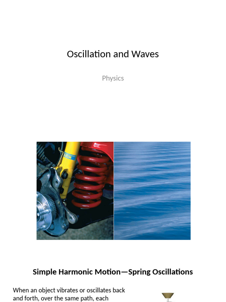 Oscillation and Waves | PDF | Waves | Oscillation