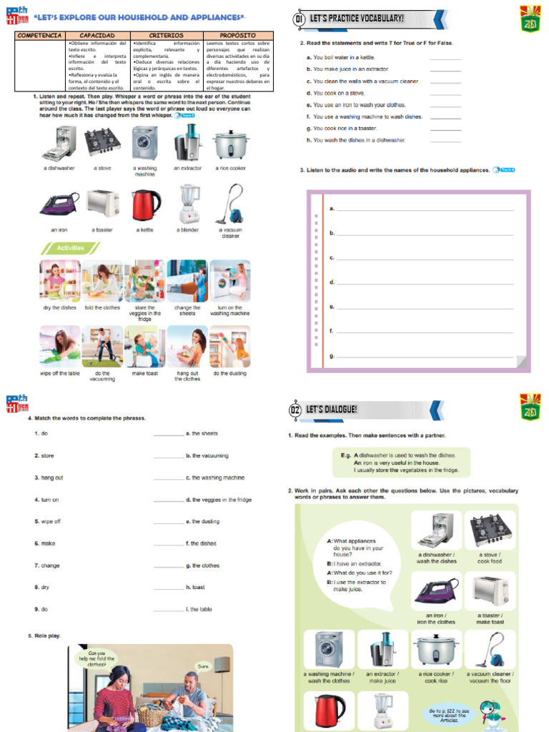 Explore Our Household and Appliances: "LET'S " | PDF
