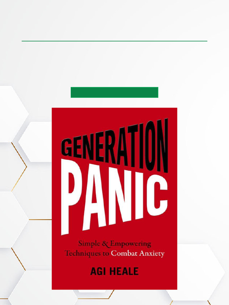Generation Panic Simple & Empowering Techniques To Combat Anxiety ISBN ...