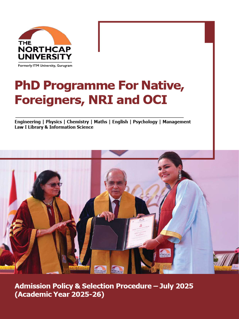 PHD Admission Brochure Compressed | PDF | Doctor Of Philosophy | Academic Degree