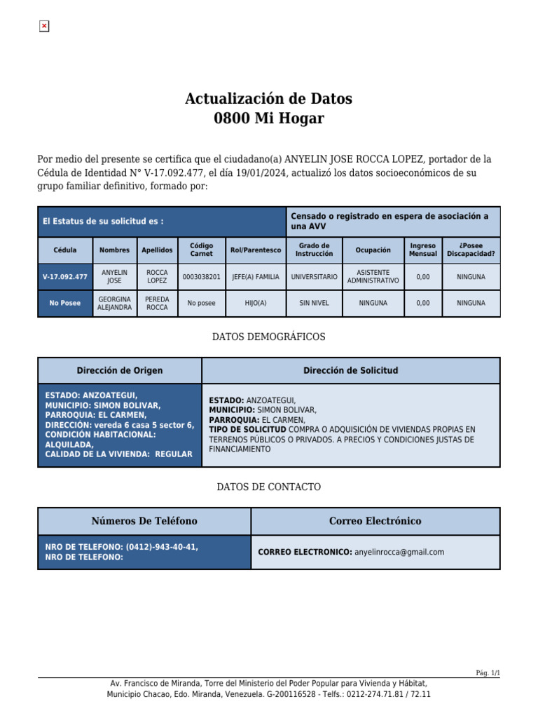 Certificado Anyelin | PDF