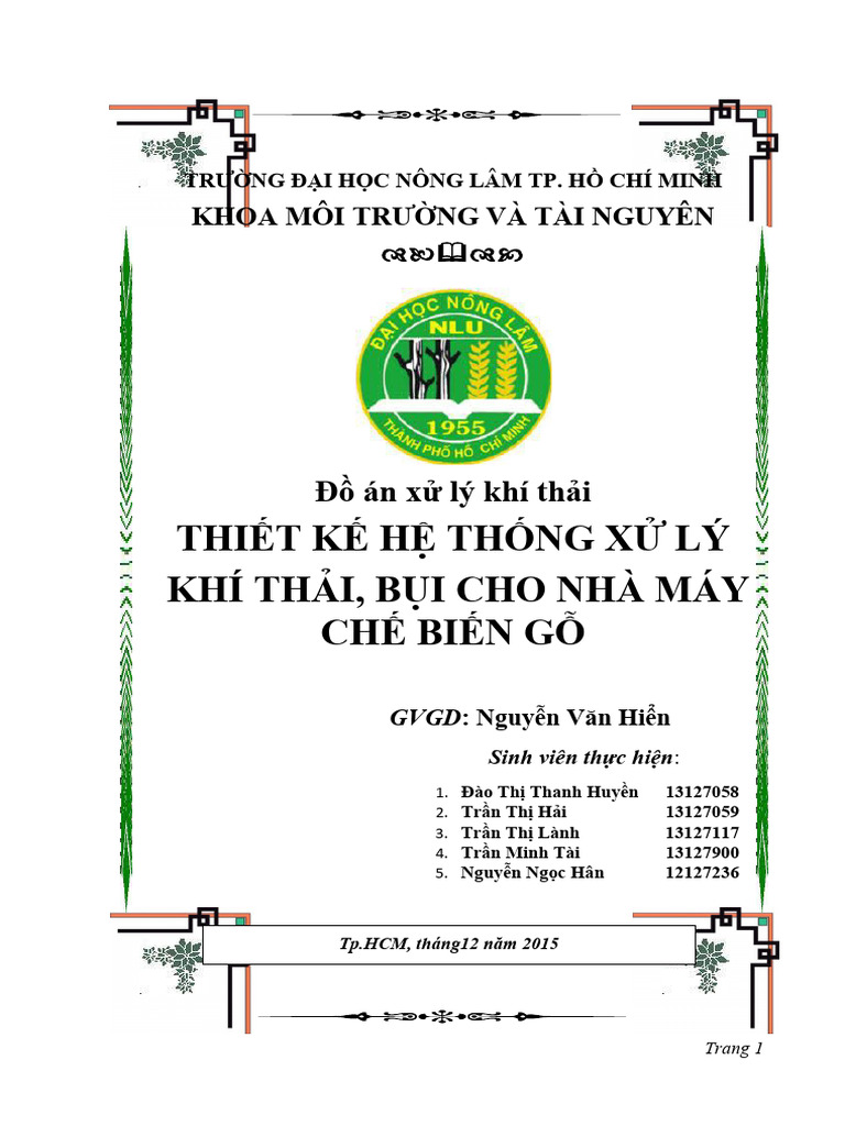 (123doc) - Thiet-Ke-He-Thong-Xu-Ly-Khi-Thai-Bui-Cho-Nha-May-Che-Bien-Go | PDF