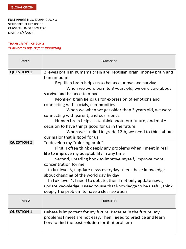 7 - Thunderbolt - Check 2 Transcript | PDF | Behavioural Sciences ...