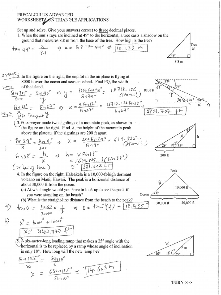 Key WS1 Triangle Applications | PDF