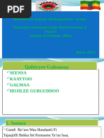 Gabaasa Hojii Paartii Fi Mootummaa Kurm.2ffaa 2017 | PDF