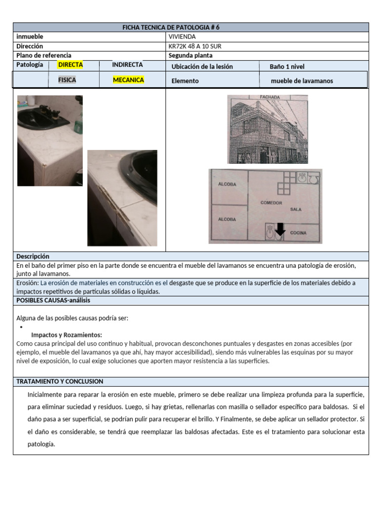 Ficha Patologia 8 | PDF