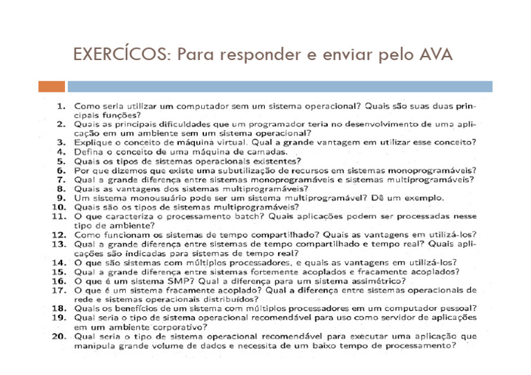Exercicio Modulo 1 | PDF