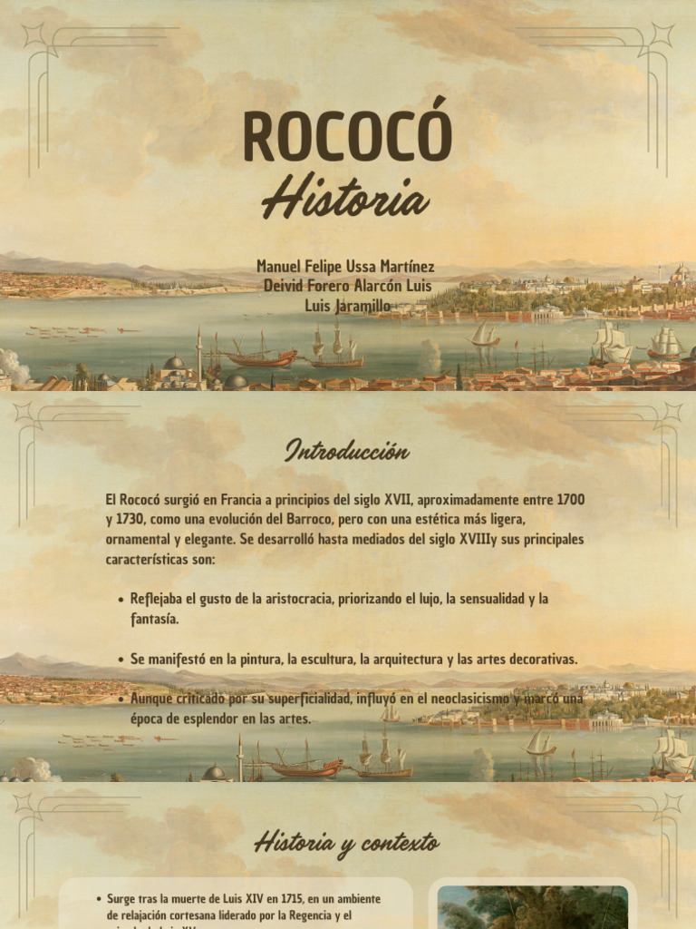 Historia y características del Rococó | PDF | Estilo | Las artes
