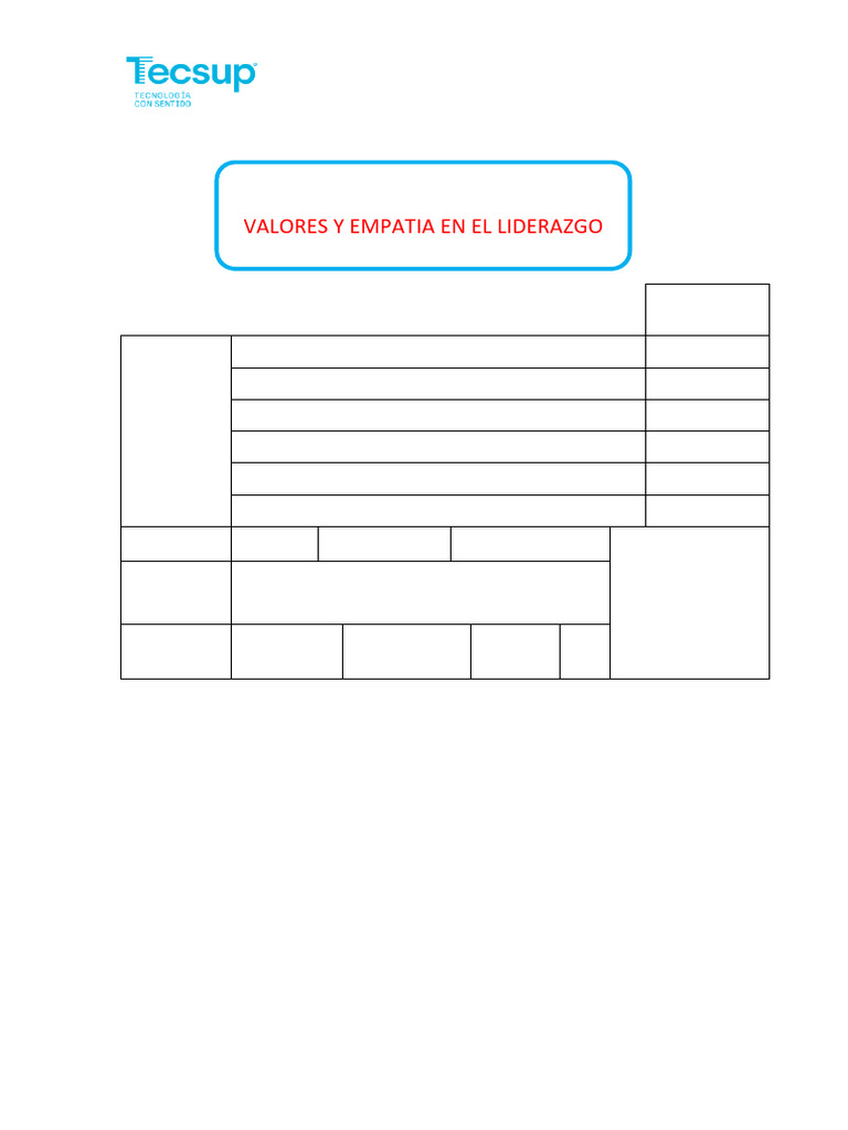 Lab S10 - Valores y Empatia en El Liderazgo | PDF | Liderazgo | Empatía
