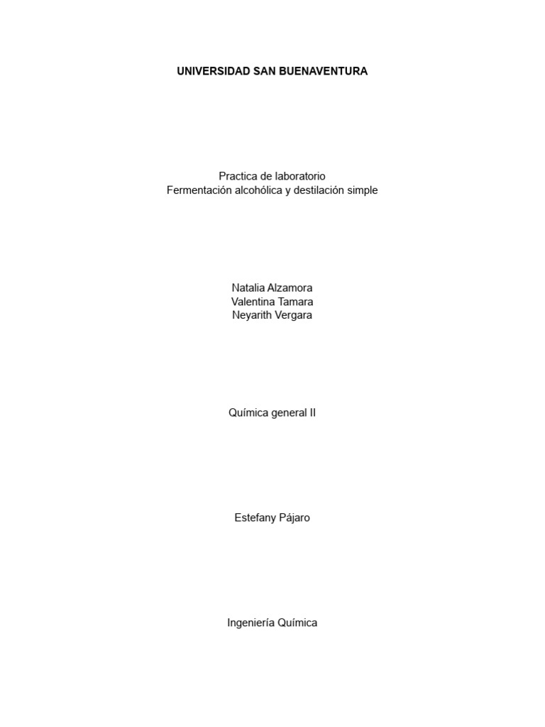 Fermentación y Destilación de Ron | PDF | Fermentación | Destilación