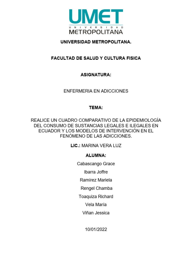 Modelo de Intervención en El Fenómeno de Las Adicc | PDF | La ...