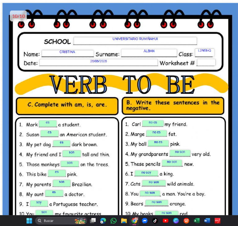 Verb To Be | PDF