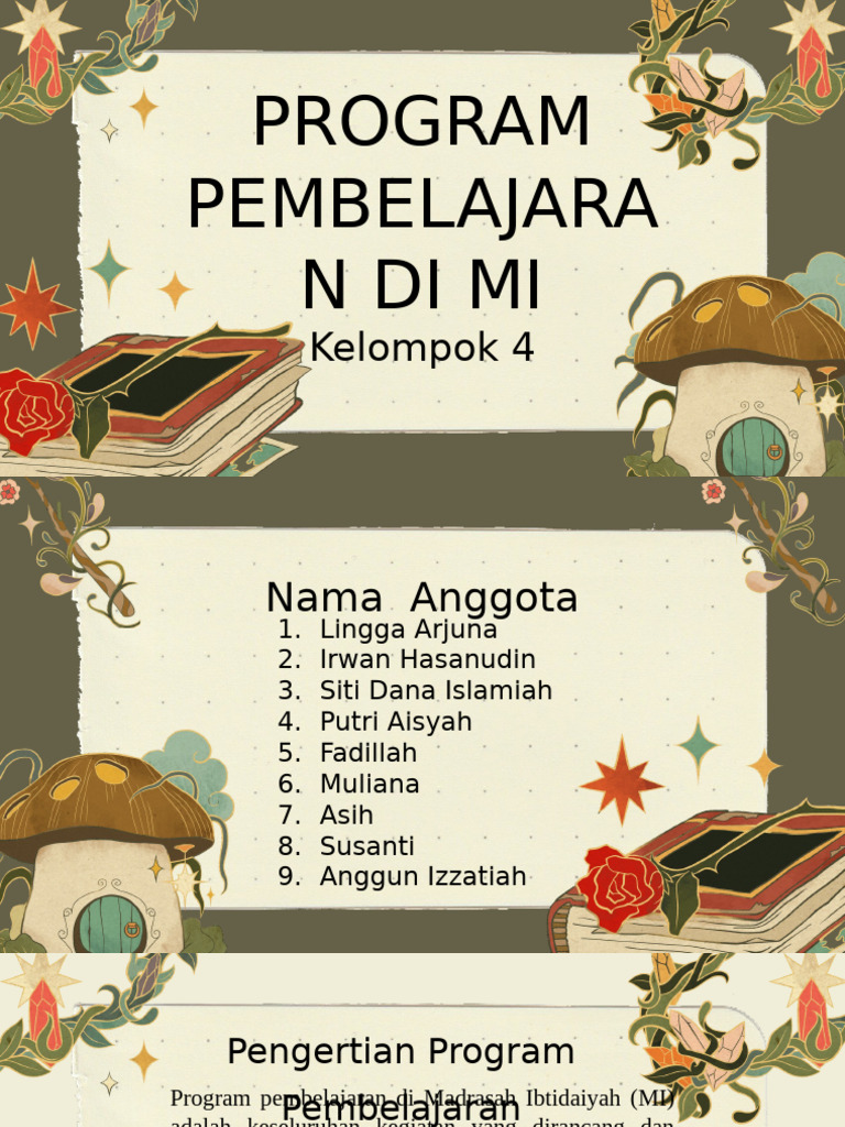 Program Pembelajaran di Madrasah Ibtidaiyah | PDF