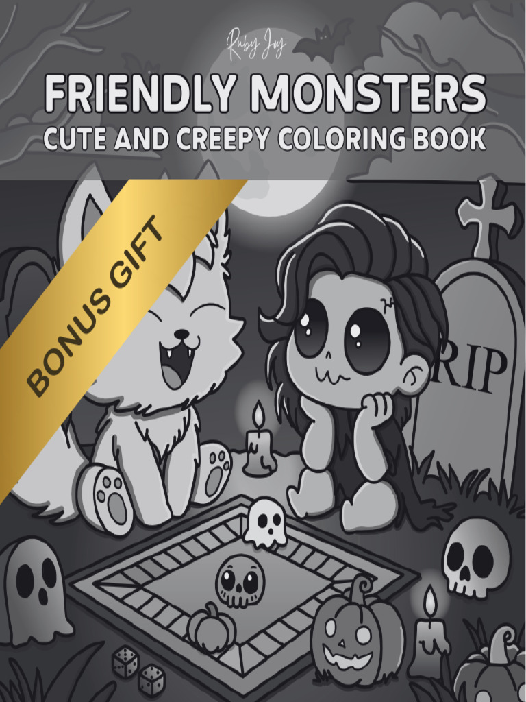 Friendly Monsters Bonus Coloring Book | PDF