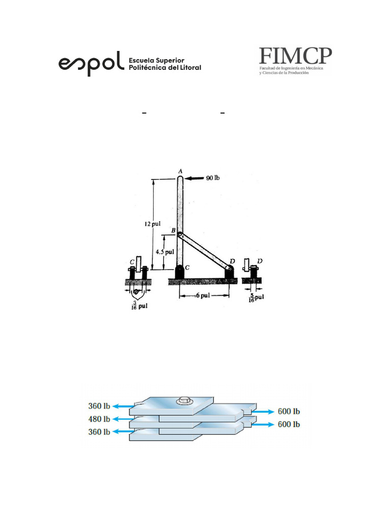 Taller # 1 - Mecánica de Sólidos - Esfuerzo Simple | PDF