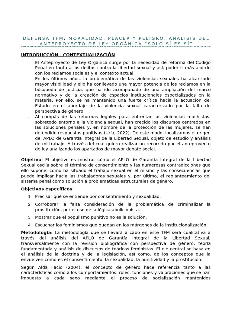 Defensa TFM Buena | PDF | Estudios de género | Feminismo