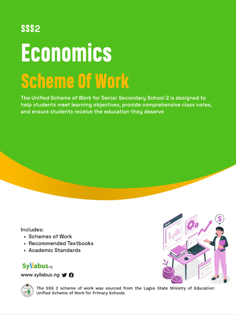 SS2 First Term Economics Scheme | PDF | Elasticity (Economics) | Demand