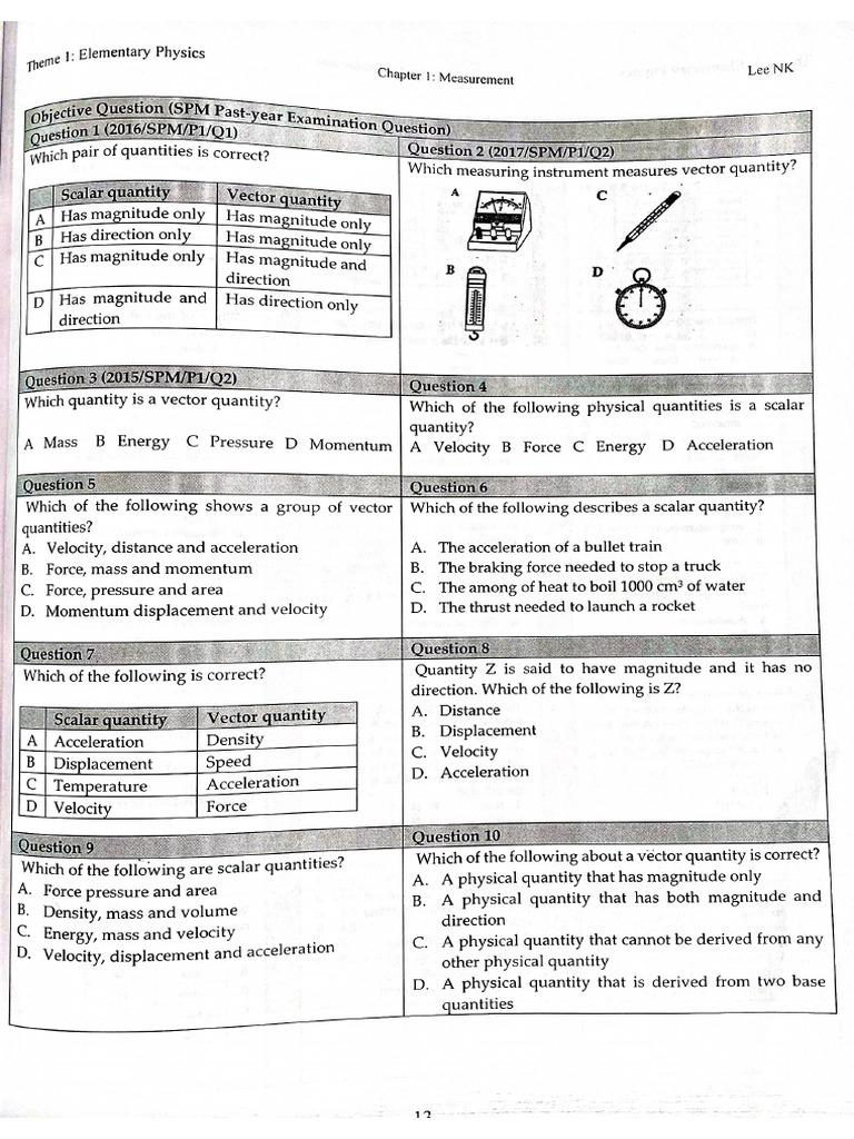 Physics Exercise 1 | PDF