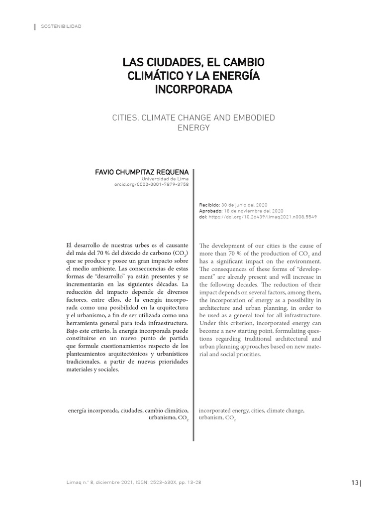 Las Ciudades, El Cambio Climatico y La Energia Inc | PDF | Hormigón | edificio