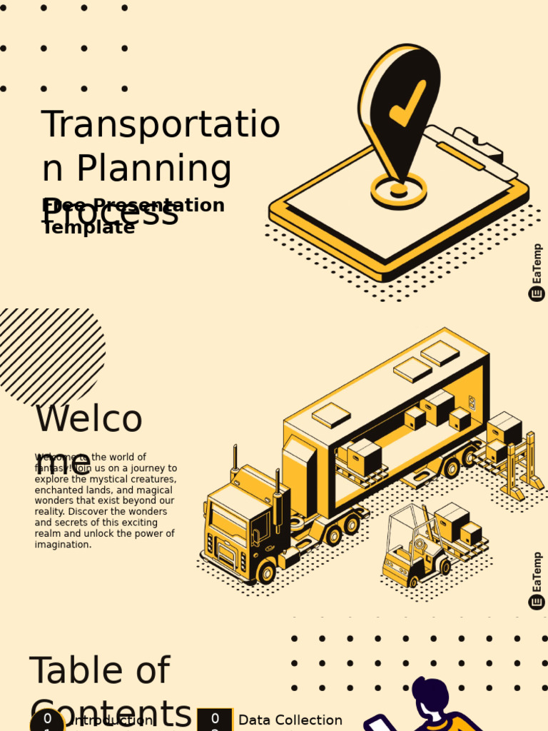 Transportation Planning Process PPT Template by EaTemp | PDF | Dragon ...