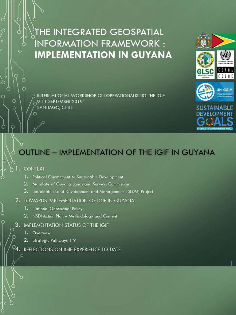 Igif Implementation in Guyana GLSC | PDF | Geographic Information ...