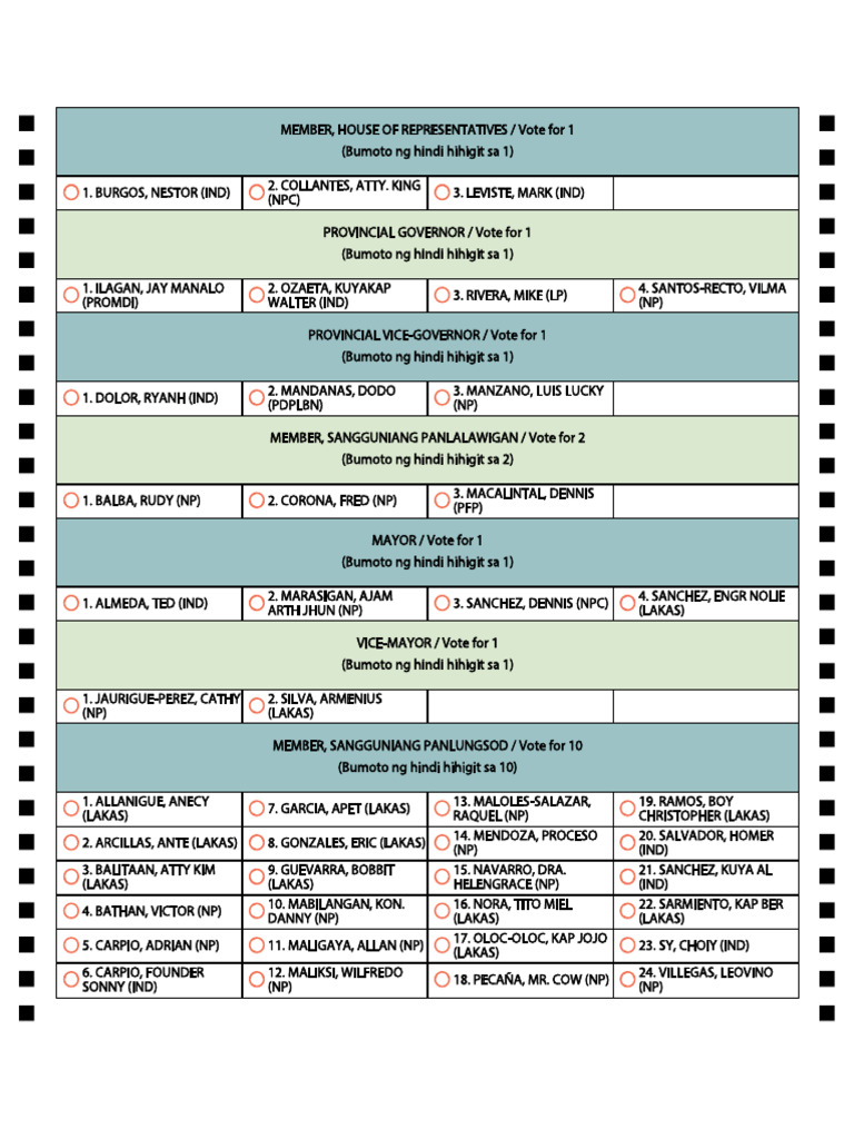 Sample Ballot 2 | PDF