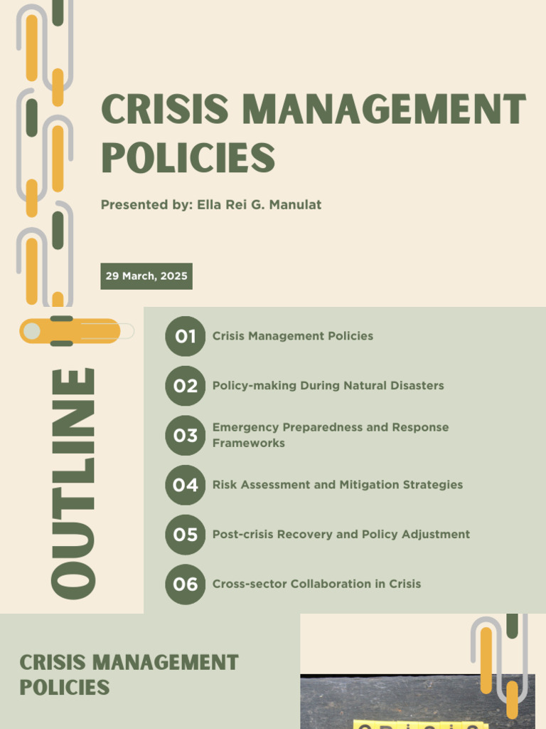 Crisis Management Policies Overview | PDF | Crisis Management ...