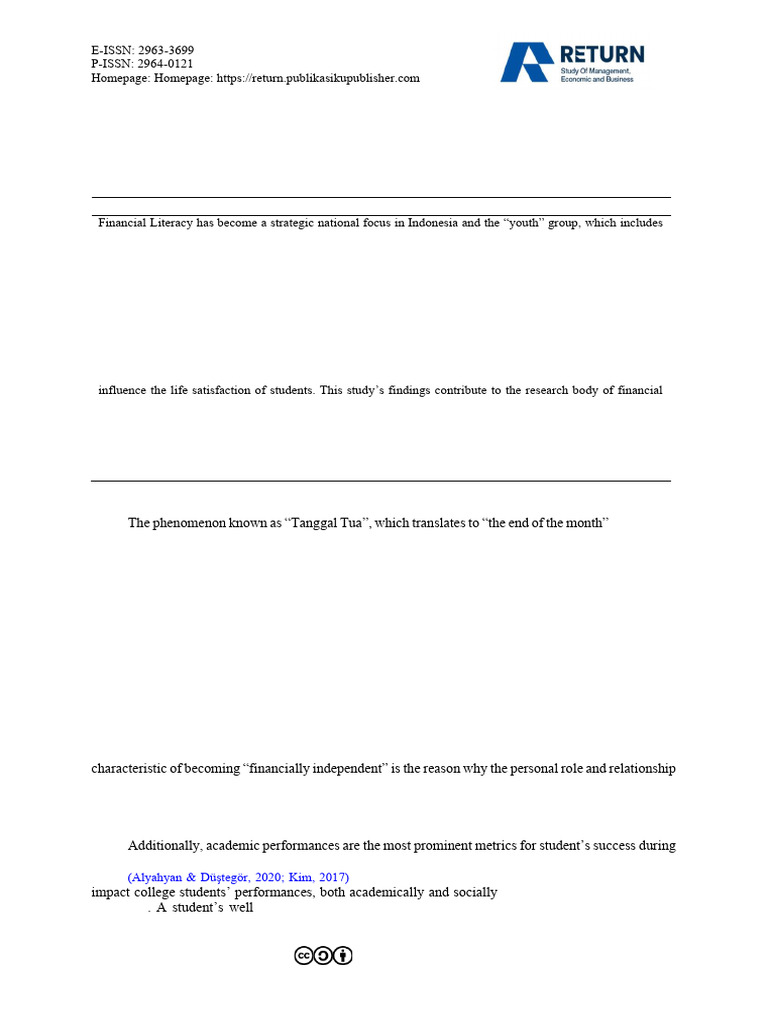 The Relationship Between Financial Behavior With I | PDF | Coefficient ...