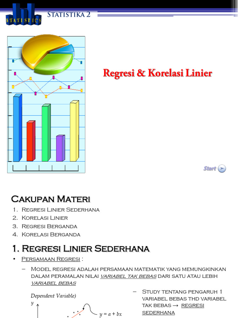 Materi 12-13 Analisis Korelasi dan Regresi Linier Sederhana | PDF
