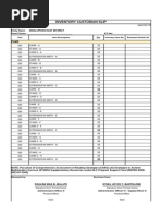 Inventory Custodian Slip Guidelines | PDF | Finance & Money Management