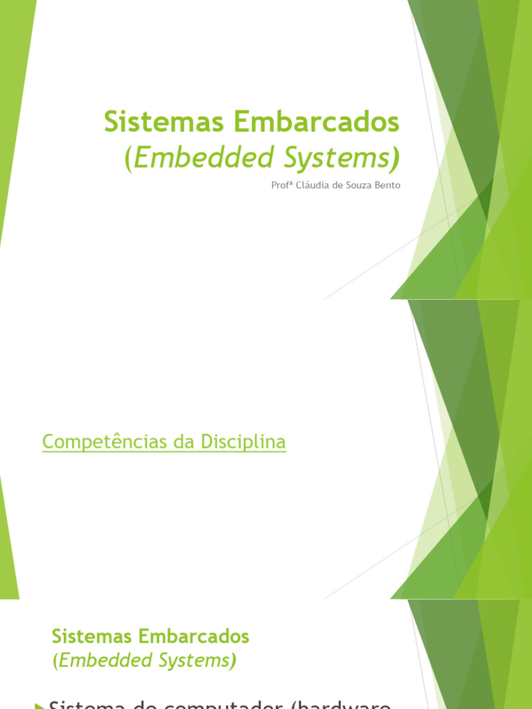 Introdução aos Sistemas Embarcados | PDF | Arduino | Microcontrolador