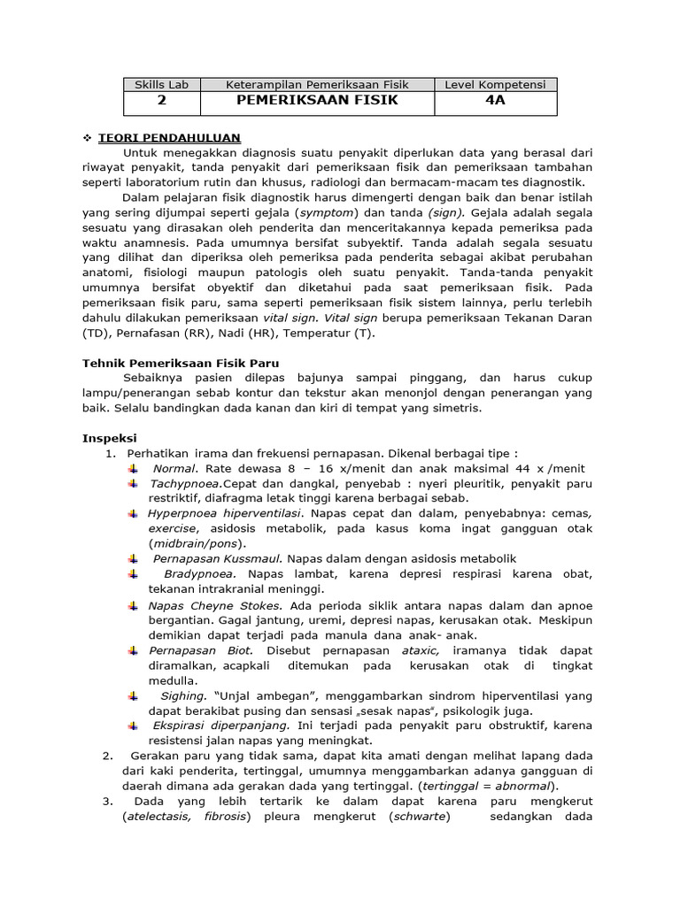 SL2 Pemeriksaan Fisik | PDF