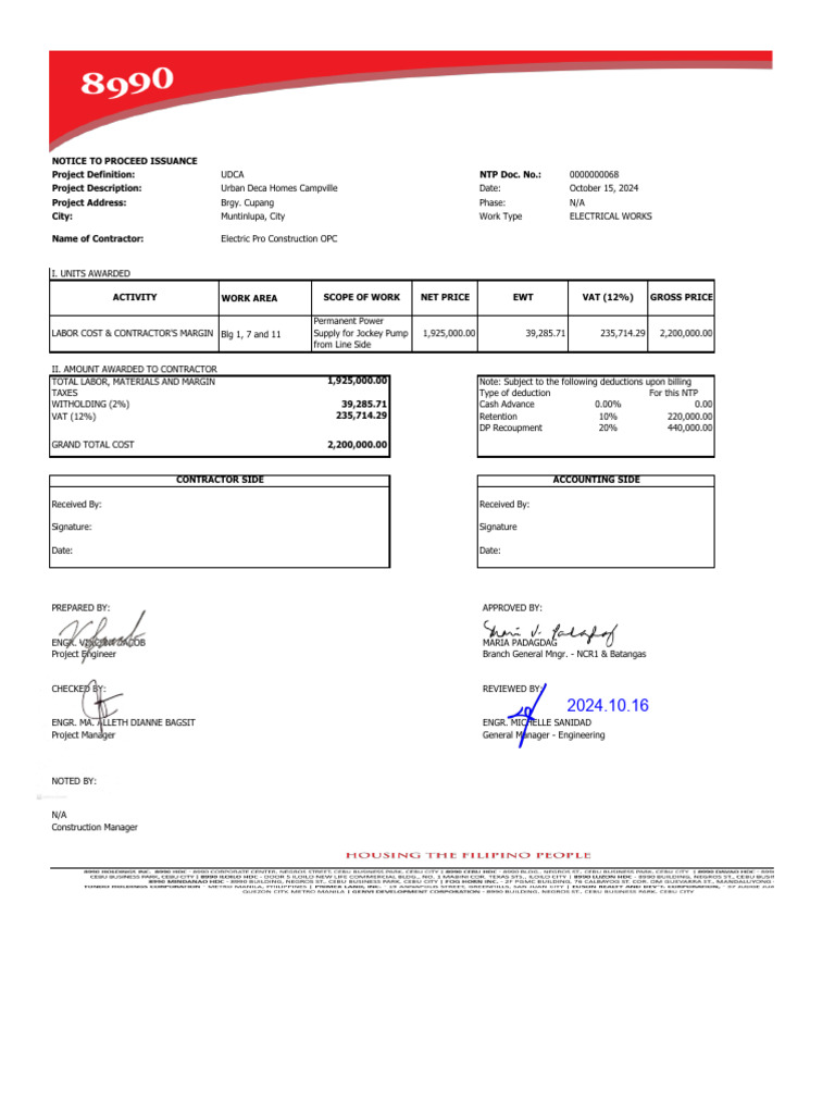 Udca. Ntp-0000000068 Epco Jockey Pump Line Side. 20241015 | PDF | Business | Government Finances