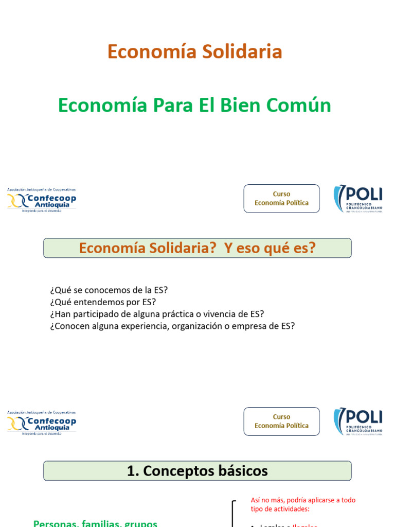 Introducción a la Economía Solidaria | PDF | Economias | Economía social