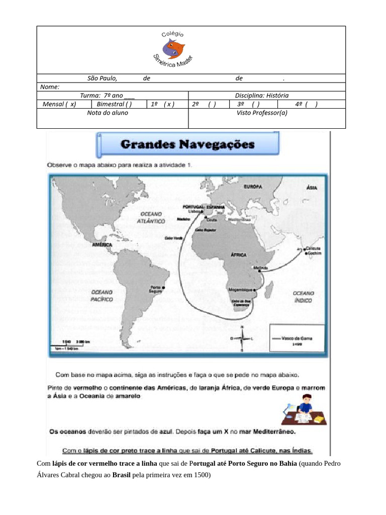 Prova 7 Ano Adaptada | PDF