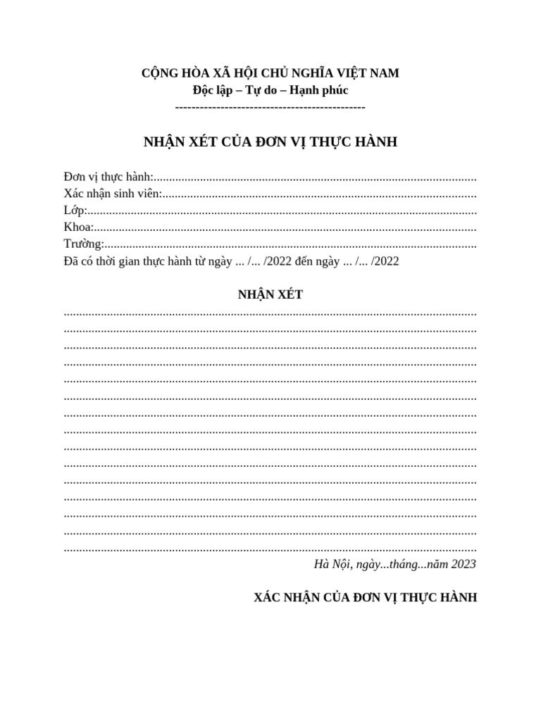 Xác Nhận TH2 | PDF