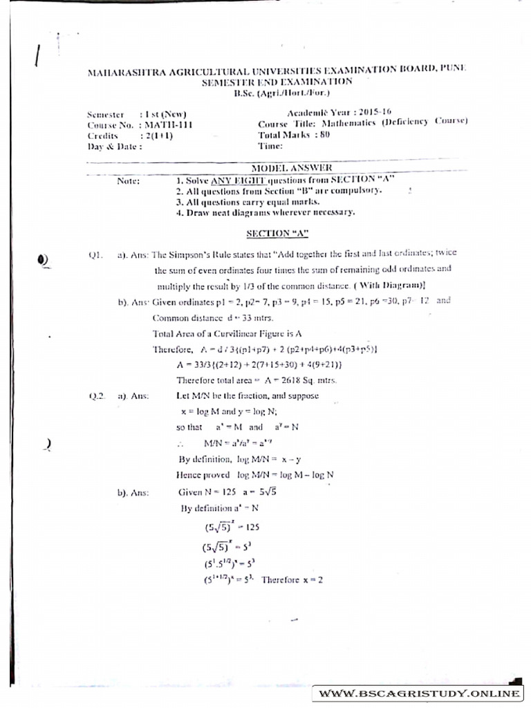 Math 111 16 17 PDF | PDF