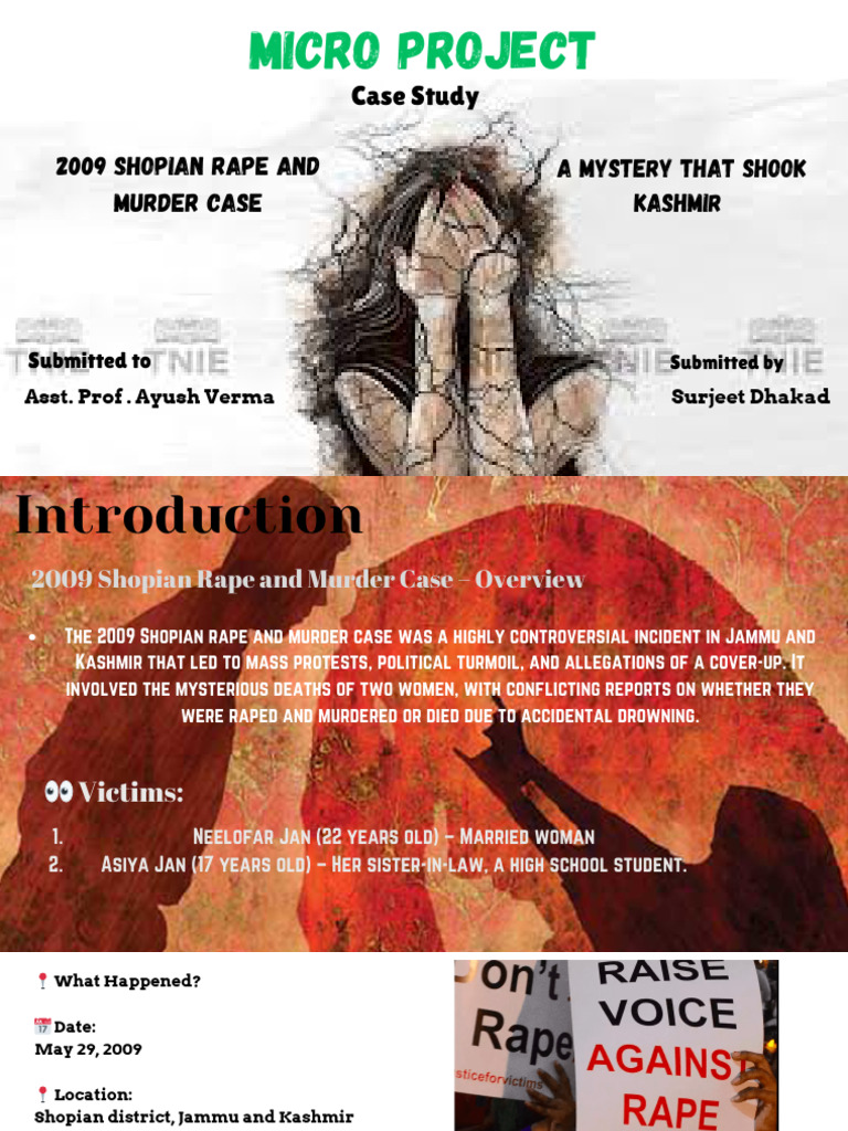 Shopian Rape and Murder Case Study | PDF | Crimes | Crime & Violence