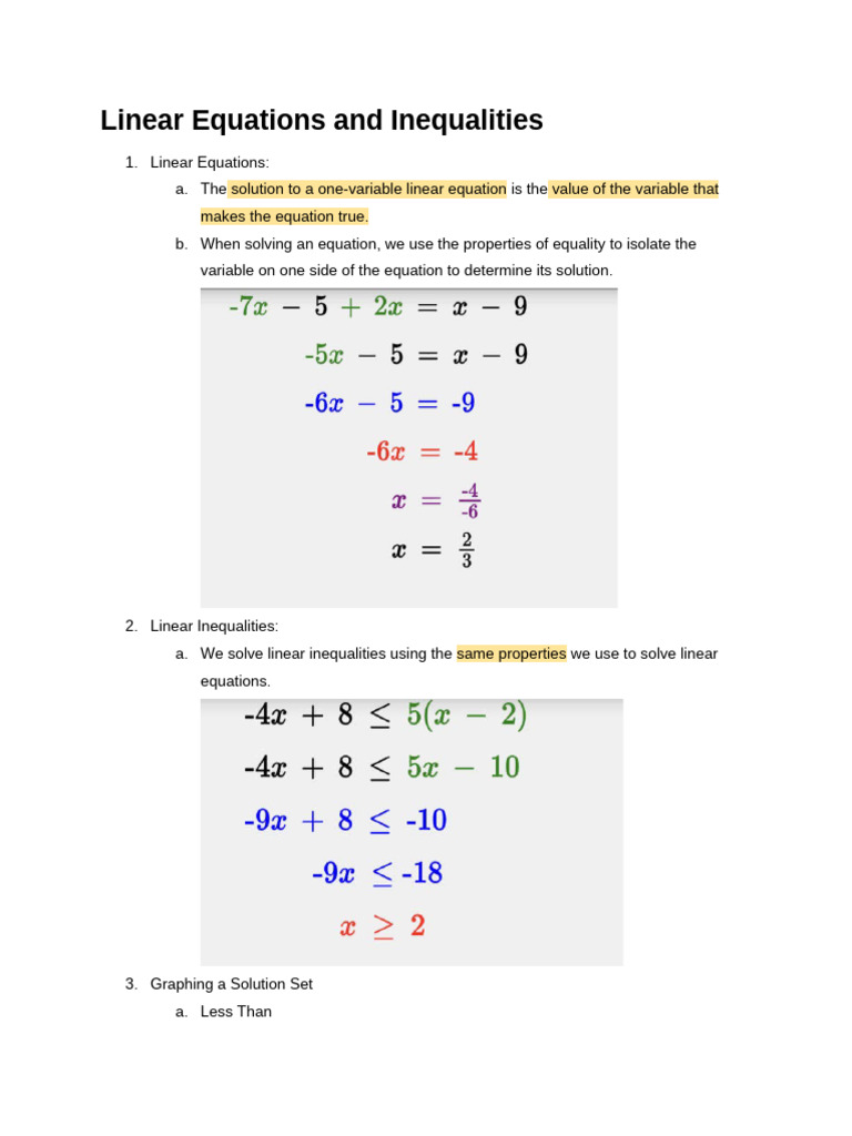 Solving Linear and Quadratic Equations | PDF | Quadratic Equation ...
