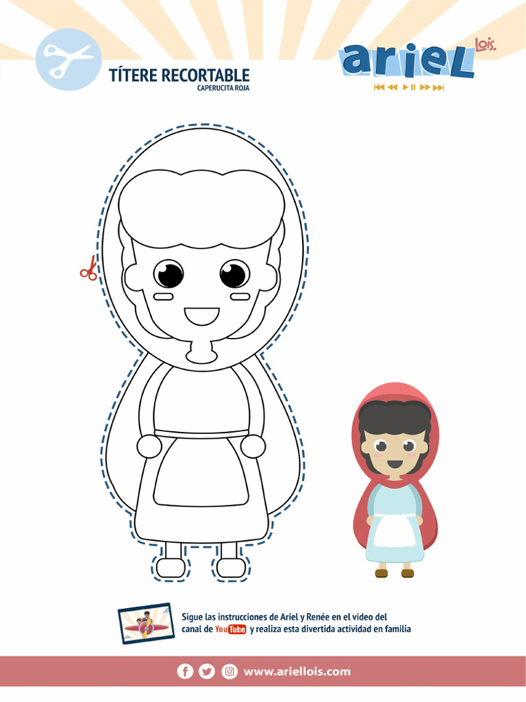 Ficha Títere Caperucita Roja | PDF