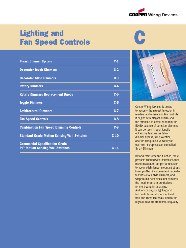 C CWD Light Fan Speedcontrol | PDF | Lighting | Switch