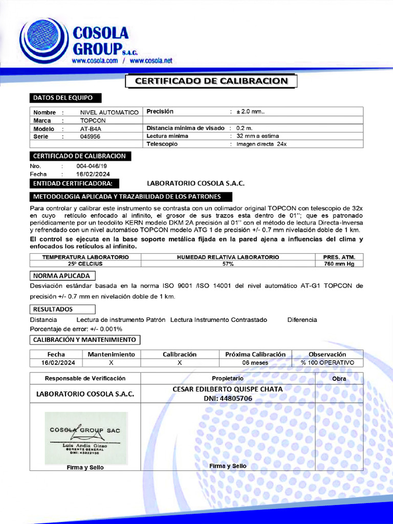 CALIBRACION FECHA AT-B4A 2024-LAB. - Page-0001 | PDF