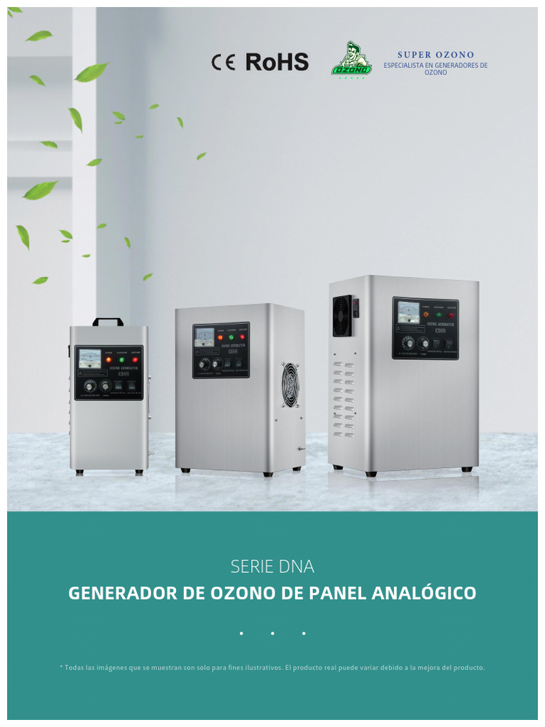 DNA-Generador Análogo - Super Ozono | PDF | Esterilización ...