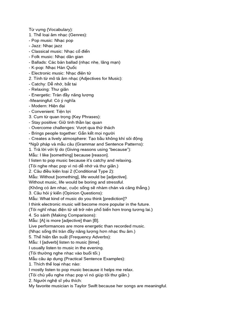 T V NG (Vocabulary) | PDF