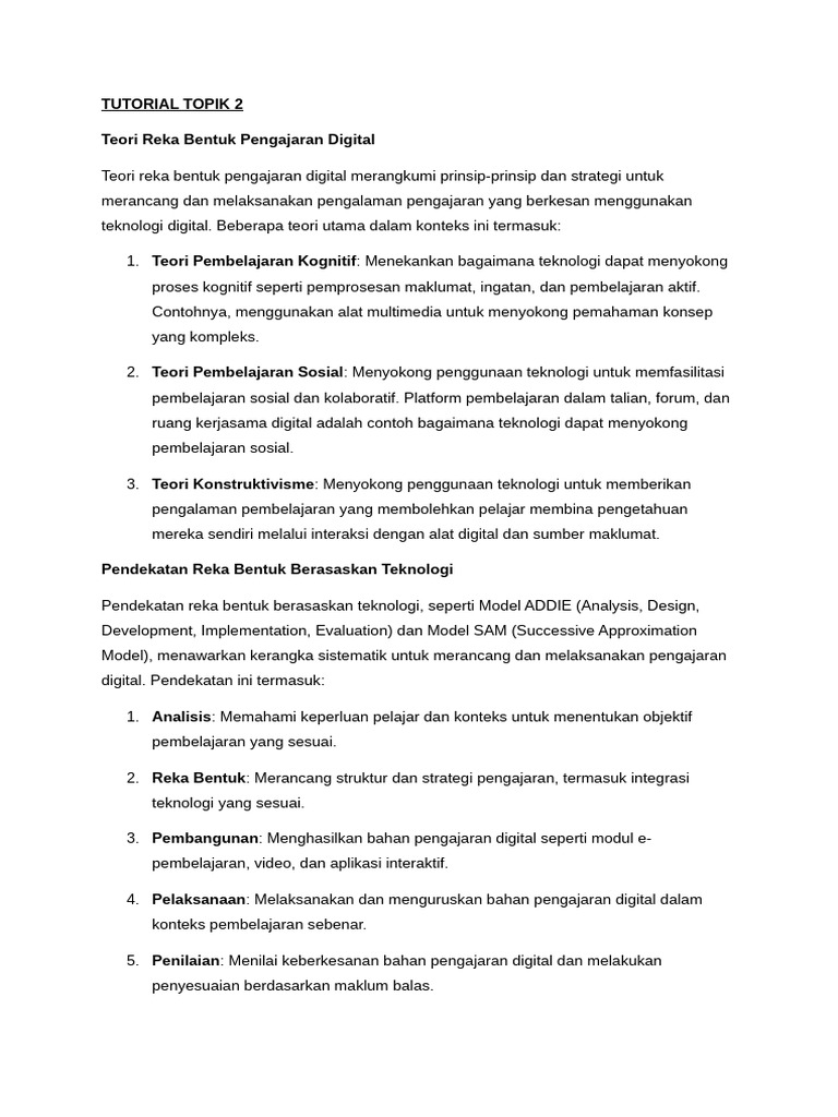 Tutorial Topik 2 | PDF