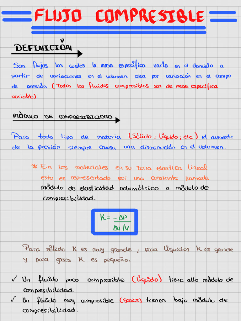 FLUJO COMPRESIBLE | PDF