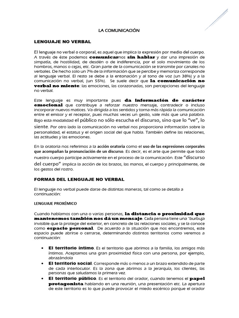 Tema 3 2 | PDF | Comunicación | Comunicación no verbal