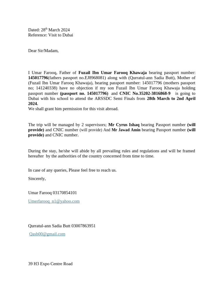 Fuzail Ibn Umar Farooq Khawaja 145017796: (Will Provide) and | PDF