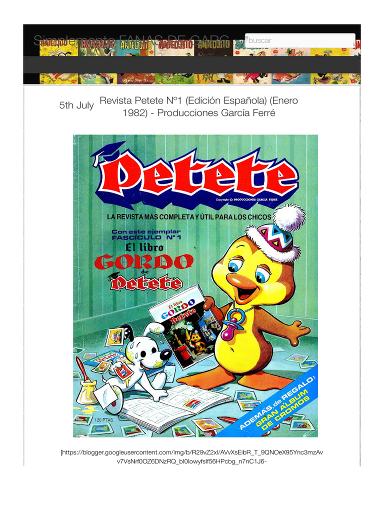 Fanas de García Ferré: Revista Petete | PDF