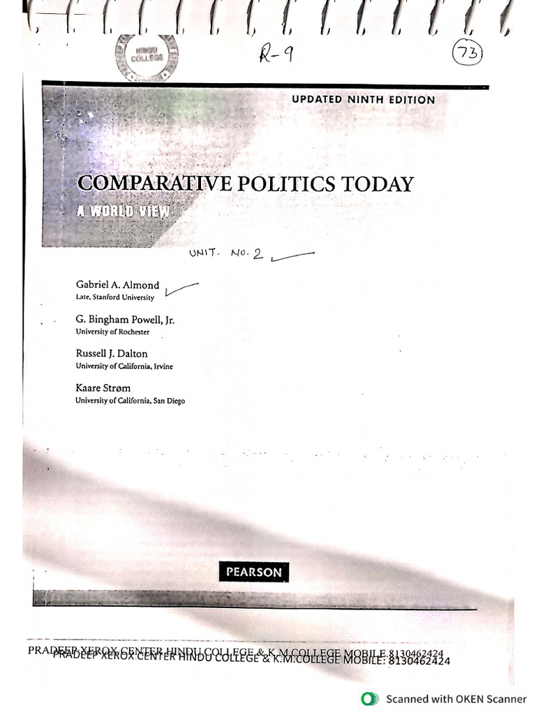 Approaches To Comparative Politics Today | PDF